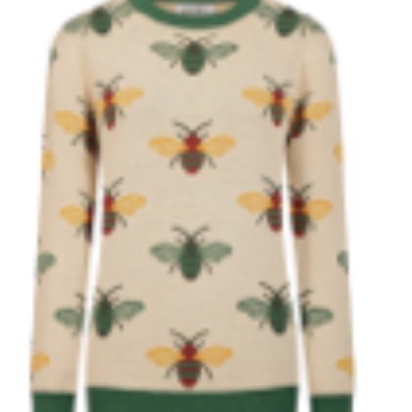 OXKnit | Sweaters | Bee Patterned Crew Neck Sweater | Poshmark